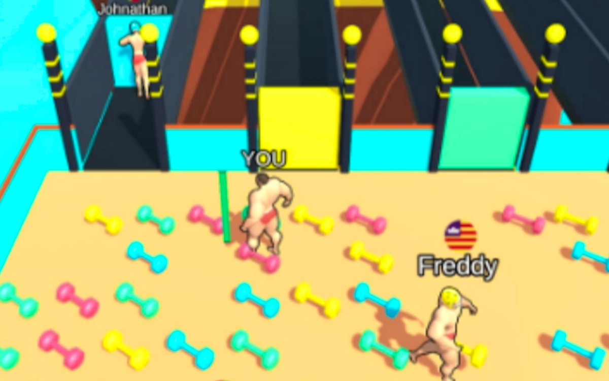 Muscle Race 3D: play Muscle Race 3D online for free on GamePix. Muscle ...