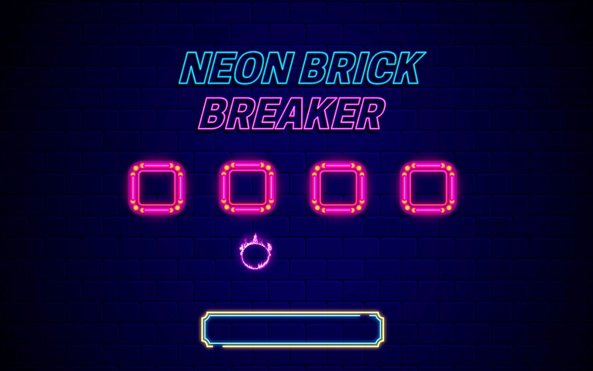 Neon Brick Breaker 🕹️ Play Now on GamePix