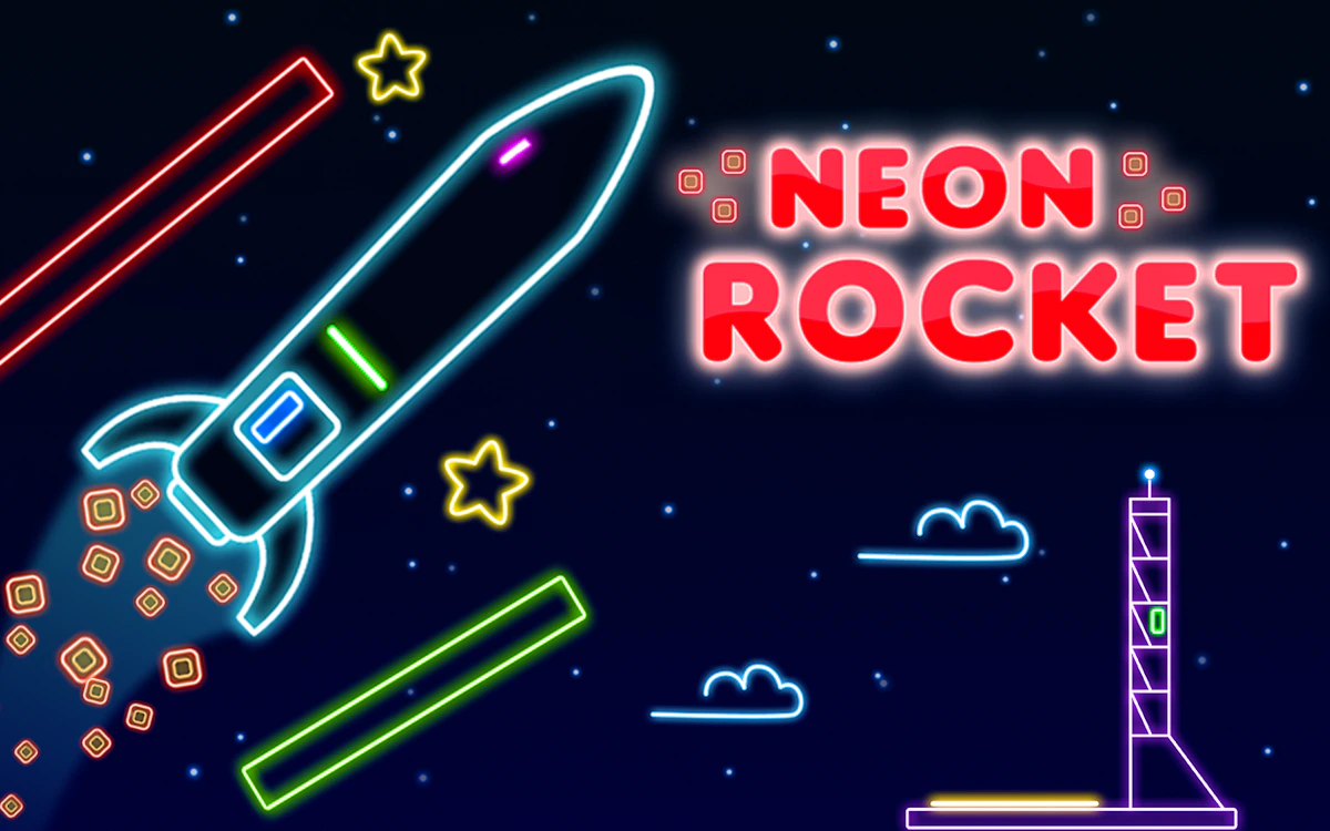 Neon Rocket 🕹️ Play Now on GamePix