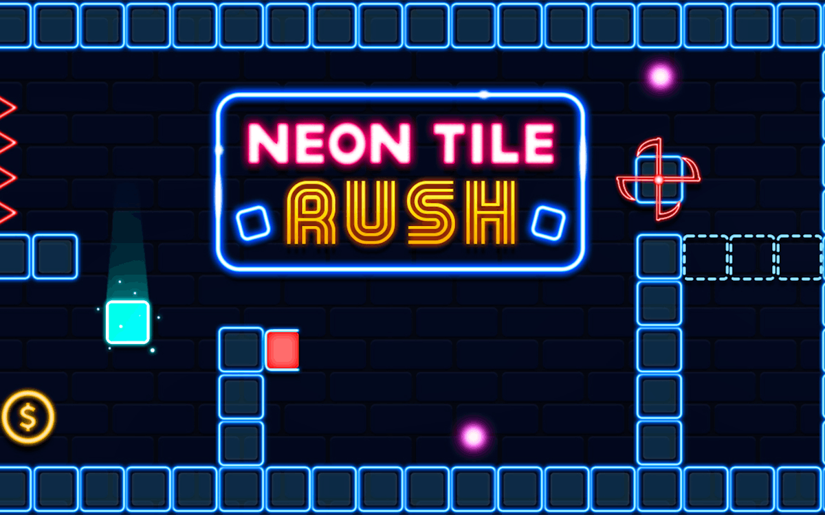Neon Tile Rush 🕹️ Play Now on GamePix