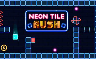 Neon Tile Rush 🕹️ Play Now on GamePix