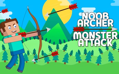 Noob Archer Monster Attack 🕹️ Play Now on GamePix