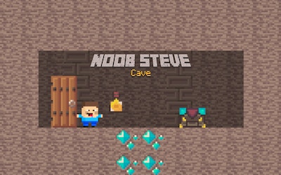 Noob Steve Cave 🕹️ Zagraj teraz na GamePix