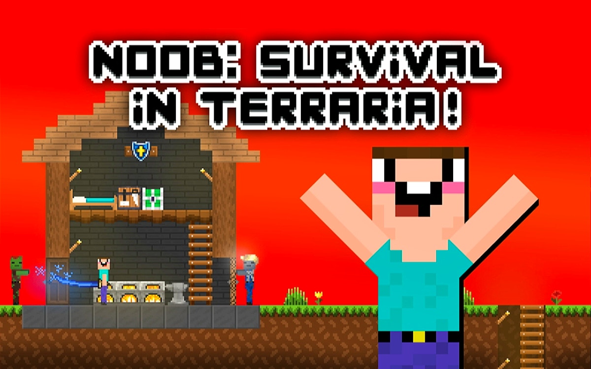 Noob: Survival In Terraria! 🕹️ Play Now on GamePix