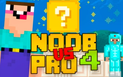 Noob Vs Pro 4: Lucky Block 🕹️ Pelaa nyt GamePixillä