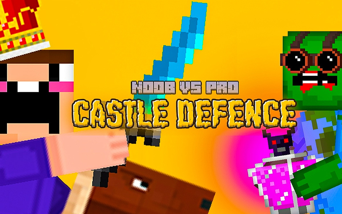 Noob Vs Pro Castle Defence 🕹️ Play Now on GamePix