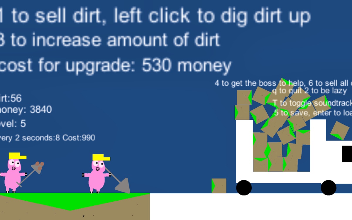 Pig Dirt Worker 🕹️ Play Now on GamePix