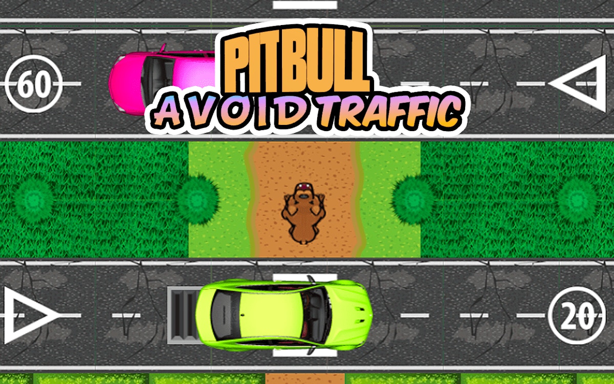 Pit Bull Avoid Traffic 🕹️ Play Now on GamePix