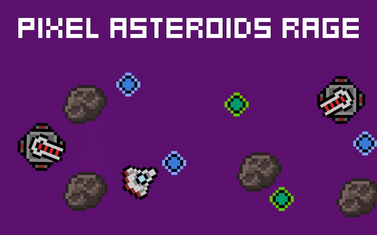 Pixel Asteroids Rage 🕹️ Play Now on GamePix