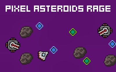 Pixel Asteroids Rage 🕹️ Zagraj teraz na GamePix