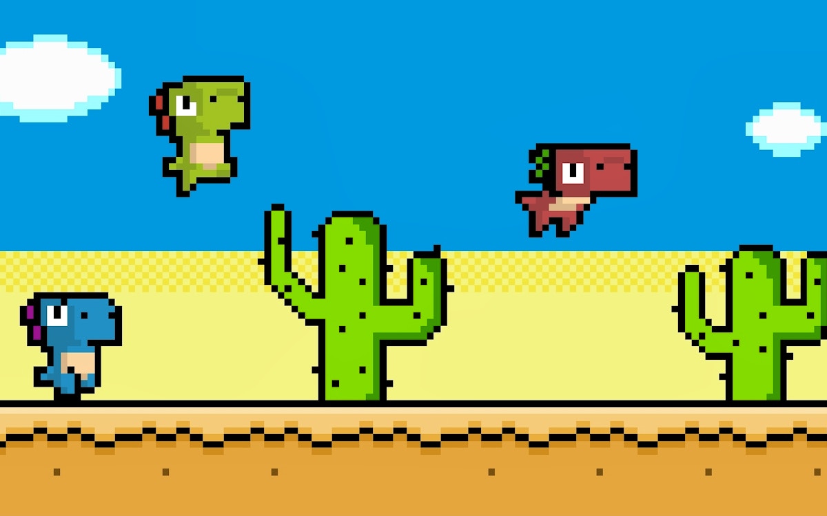 Pixel Dino Run 🕹️ Play Now on GamePix