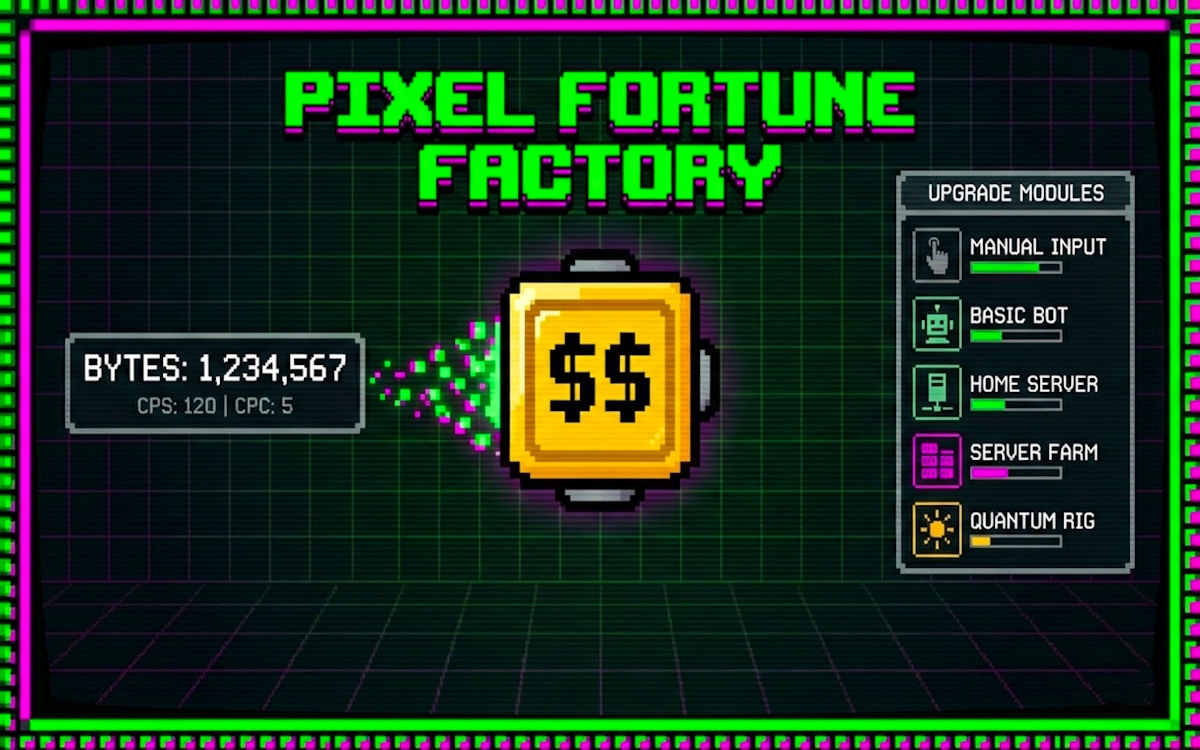 Pixel Fortune Factory 🕹️ Speel nu op GamePix