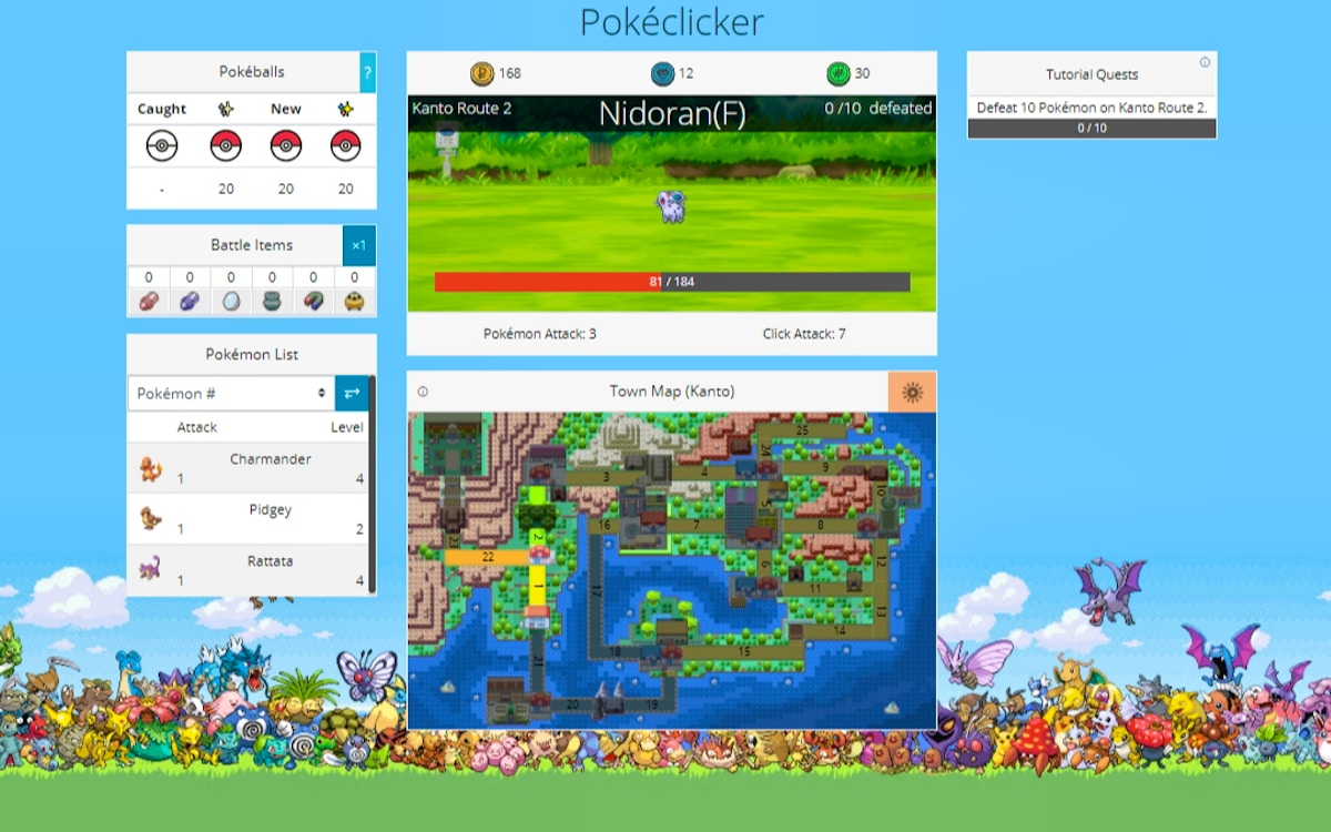 Pokéclicker 🕹️ Jogue Agora no GamePix