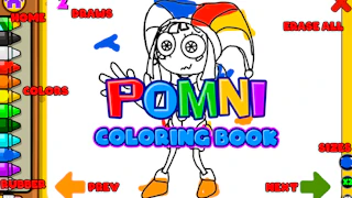 Pomni Coloring Book 🕹️ Play Now on GamePix