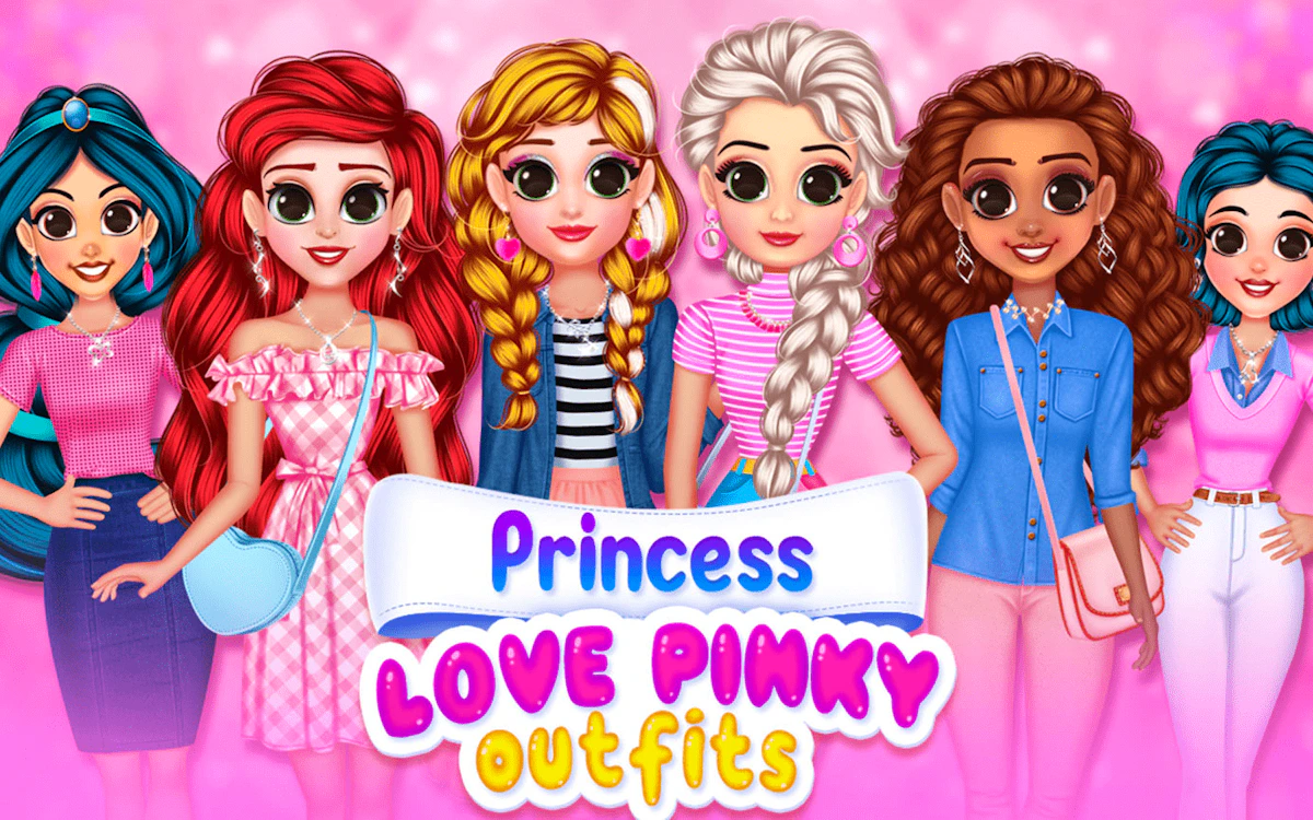 Princess Love Pinky Outfits 🕹️ Play Now on GamePix
