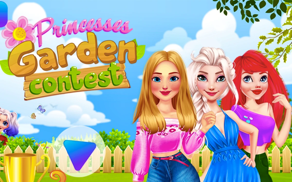 Princesses Garden Contest 🕹️ Play Now on GamePix