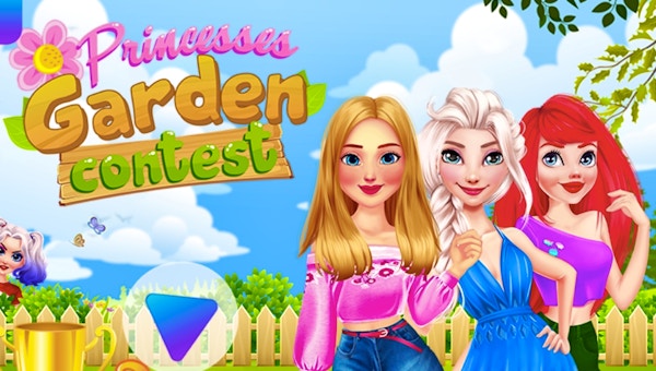 Princesses Garden Contest 🕹️ Play Now on GamePix