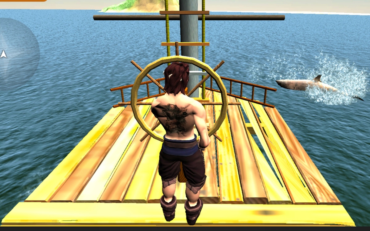 Raft Angry Shark Hunter 🕹️ Play Now on GamePix