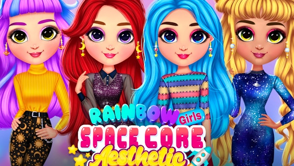 Rainbow Girls Space Core Aesthetic 🕹️ Play Now on GamePix
