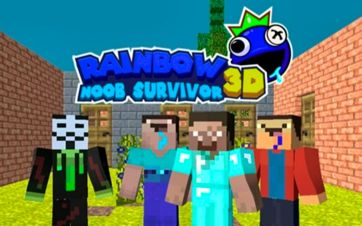 Rainbow Noob Survivor 🕹️ Play Now on GamePix