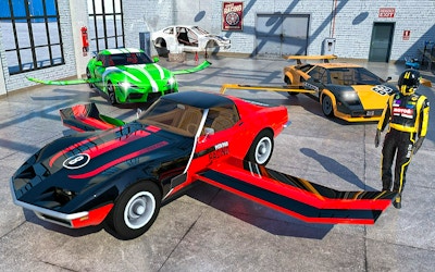 Real Sports Flying Car 3d 🕹️ Play Now on GamePix