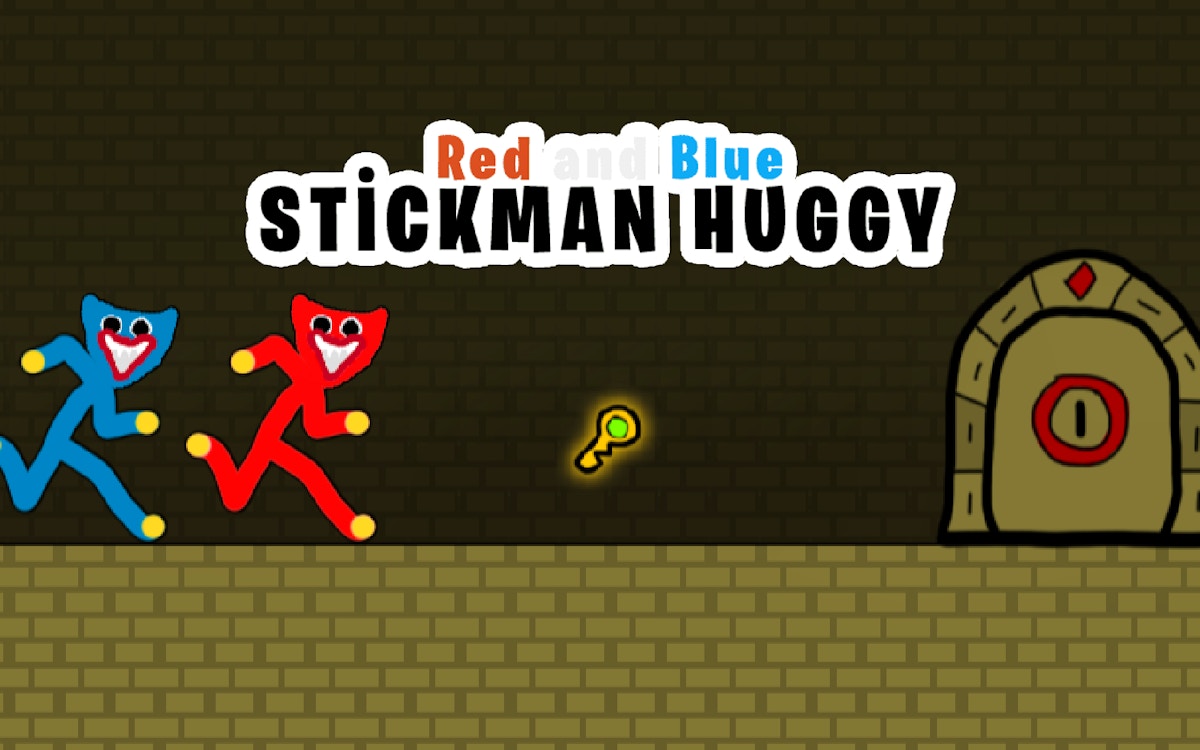 Red And Blue Stickman Huggy 🕹️ Play Now on GamePix