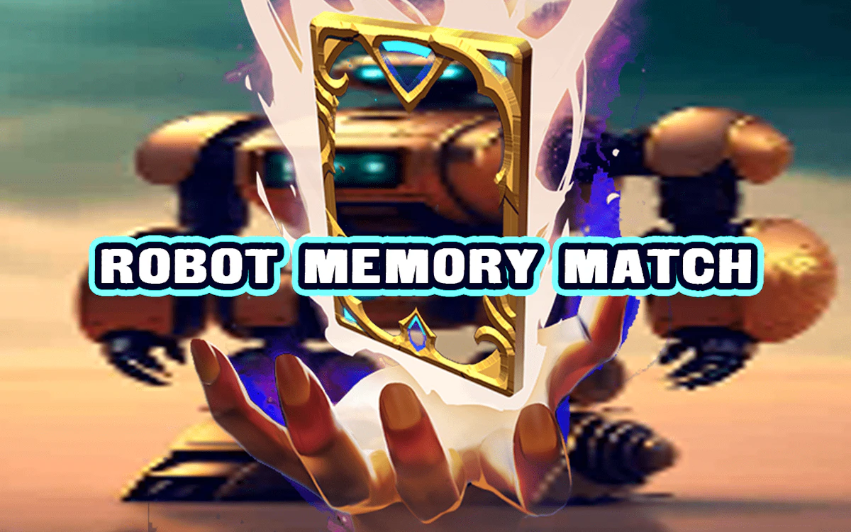 Robot Memory Match 🕹️ Play Now on GamePix