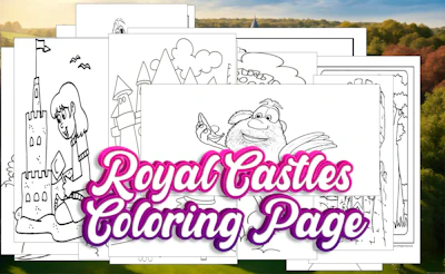 Royal Castles Coloring Page 🕹️ Play Now on GamePix
