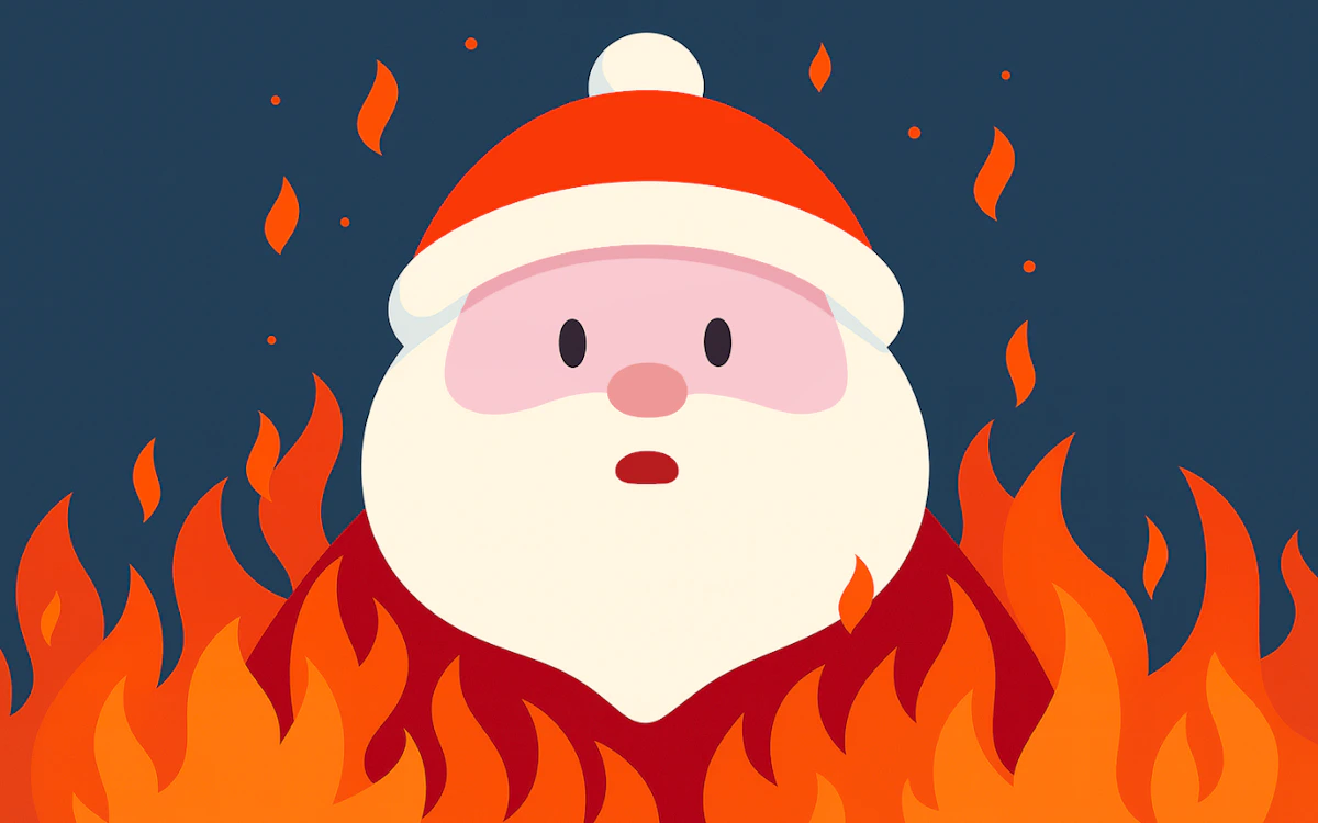 Santa On Fire 🕹️ Play Now on GamePix