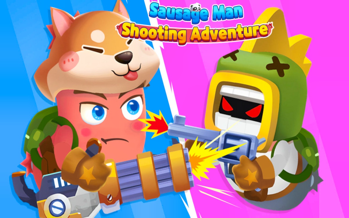 Sausage Man Shooting Adventure 🕹️ Jogue Agora no GamePix