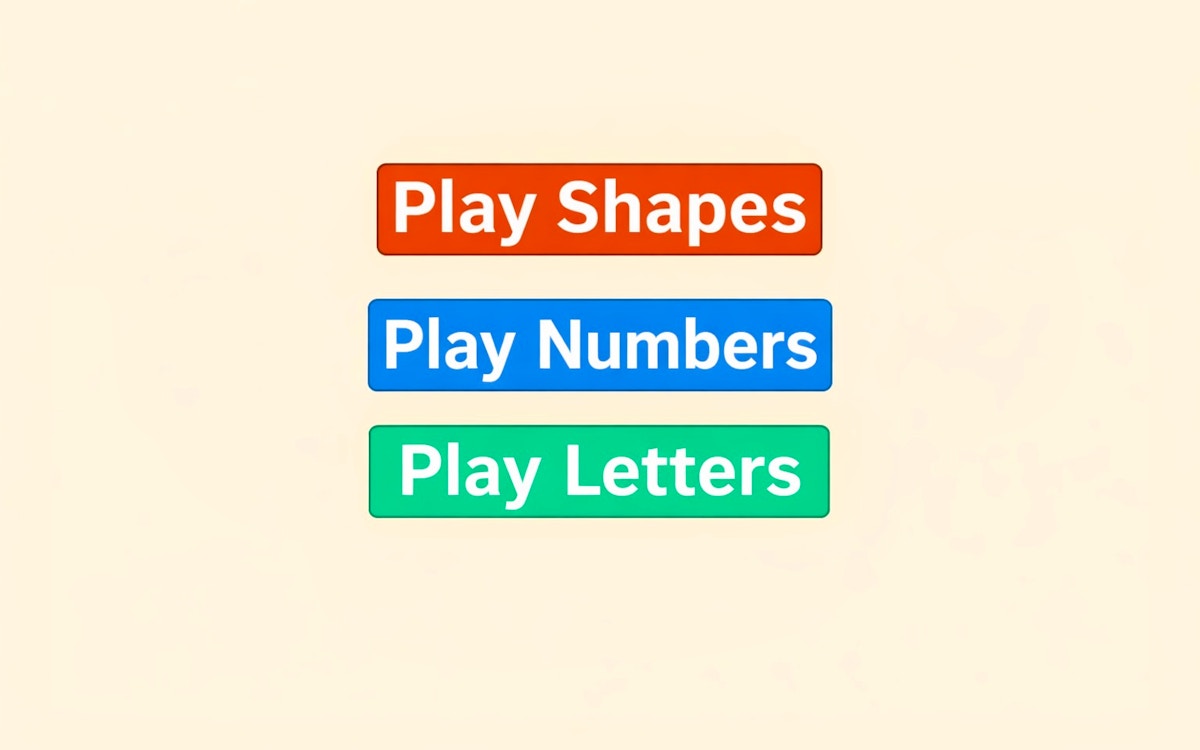 Shapes Numbers Letters 🕹️ Joue Maintenant sur GamePix