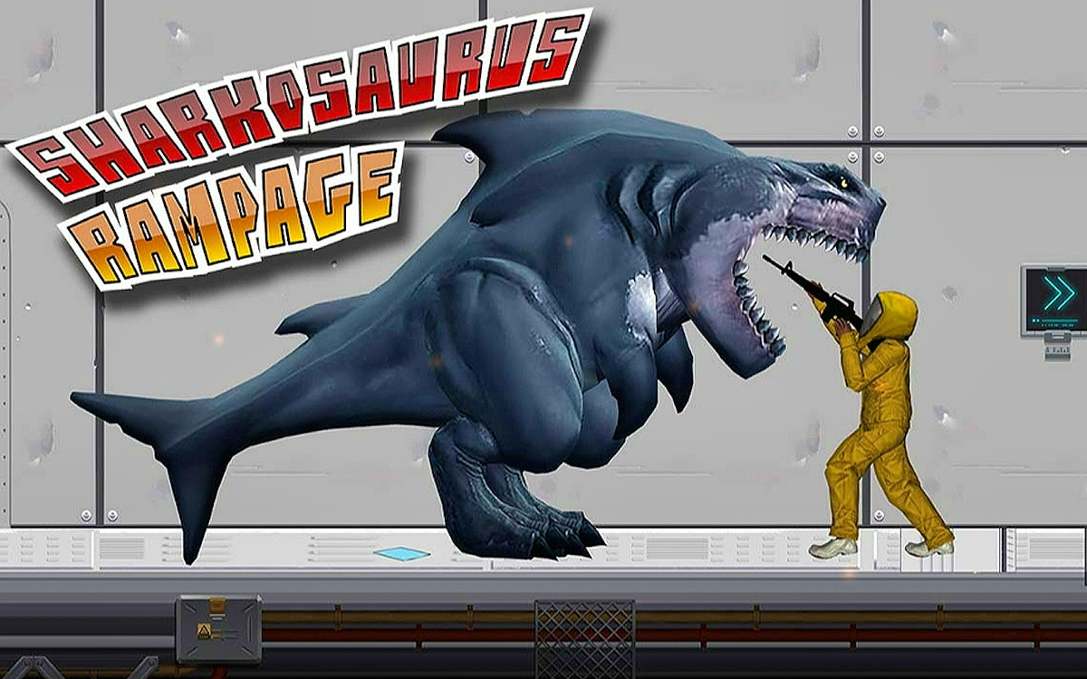 Sharkosaurus Rampage 🕹️ Play Now on GamePix