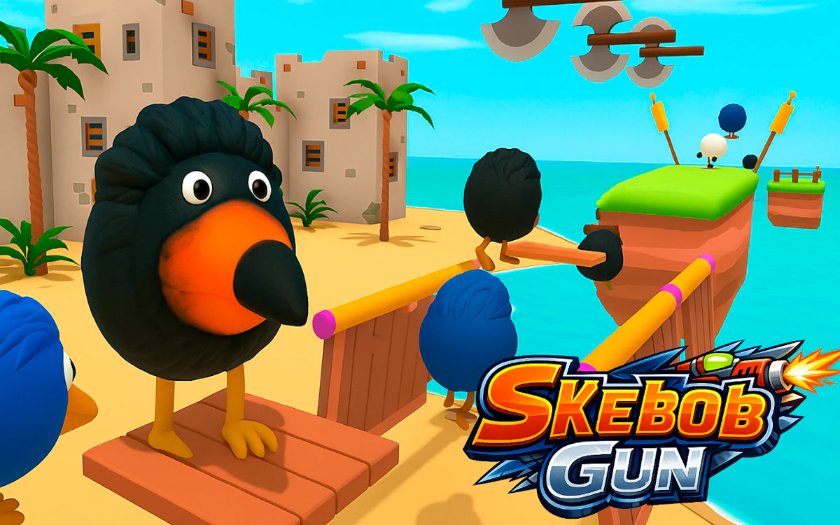 Skebob Gun 🕹️ Play Now on GamePix