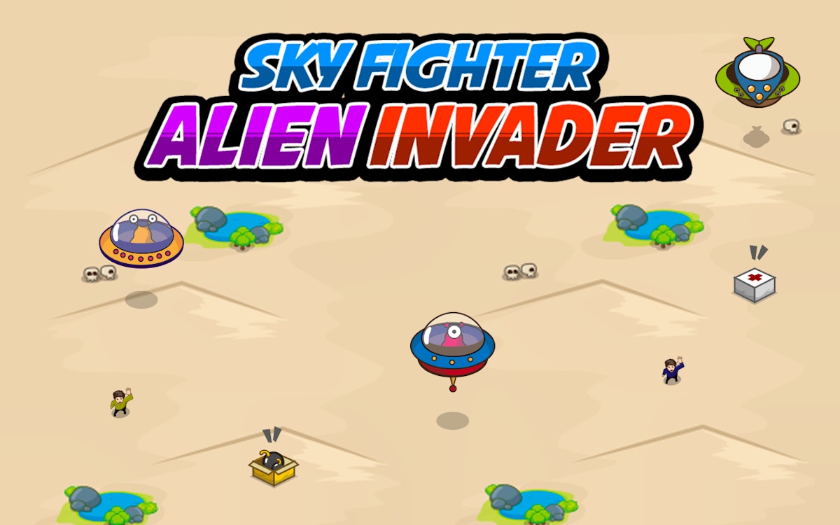 Sky Fighter Alien Invader 🕹️ Play Now on GamePix
