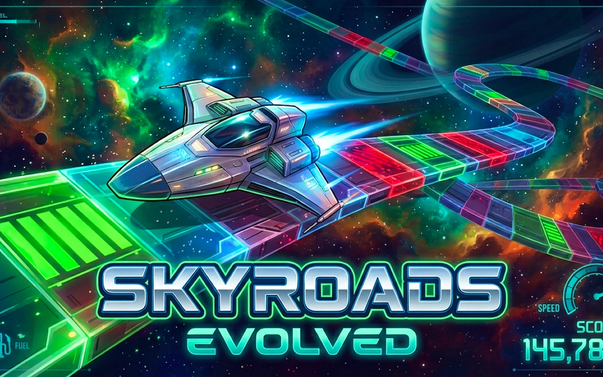 Skyroads - Evolved 🕹️ Joue Maintenant sur GamePix