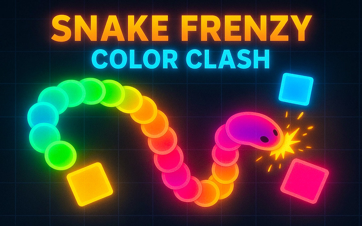 Snake Frenzy Color Clash 🕹️ Joue Maintenant sur GamePix
