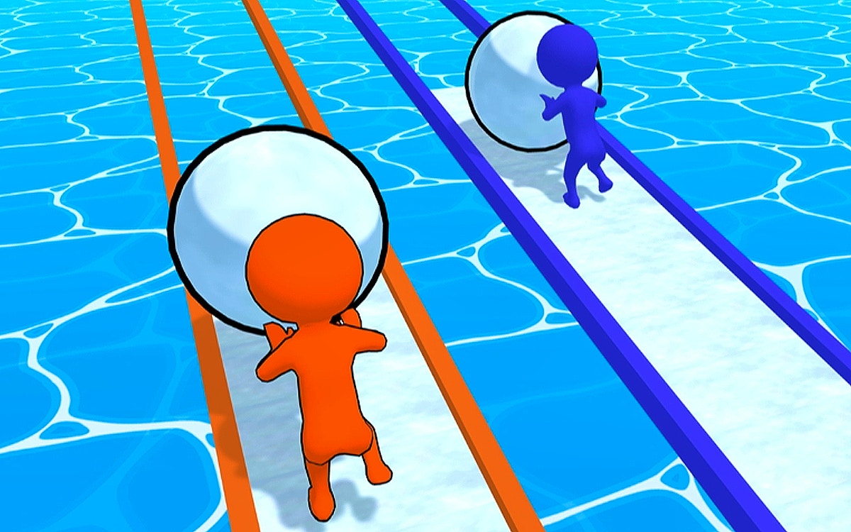 Snowball Racing 🕹️ Play Now on GamePix