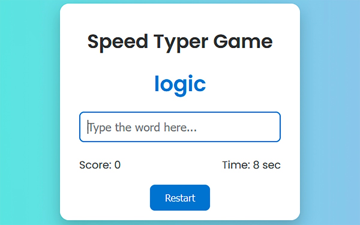 Speed Typer Game 🕹️ Jogue Agora no GamePix