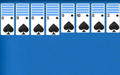 Spider Solitaire Blue 🕹️ Speel nu op GamePix