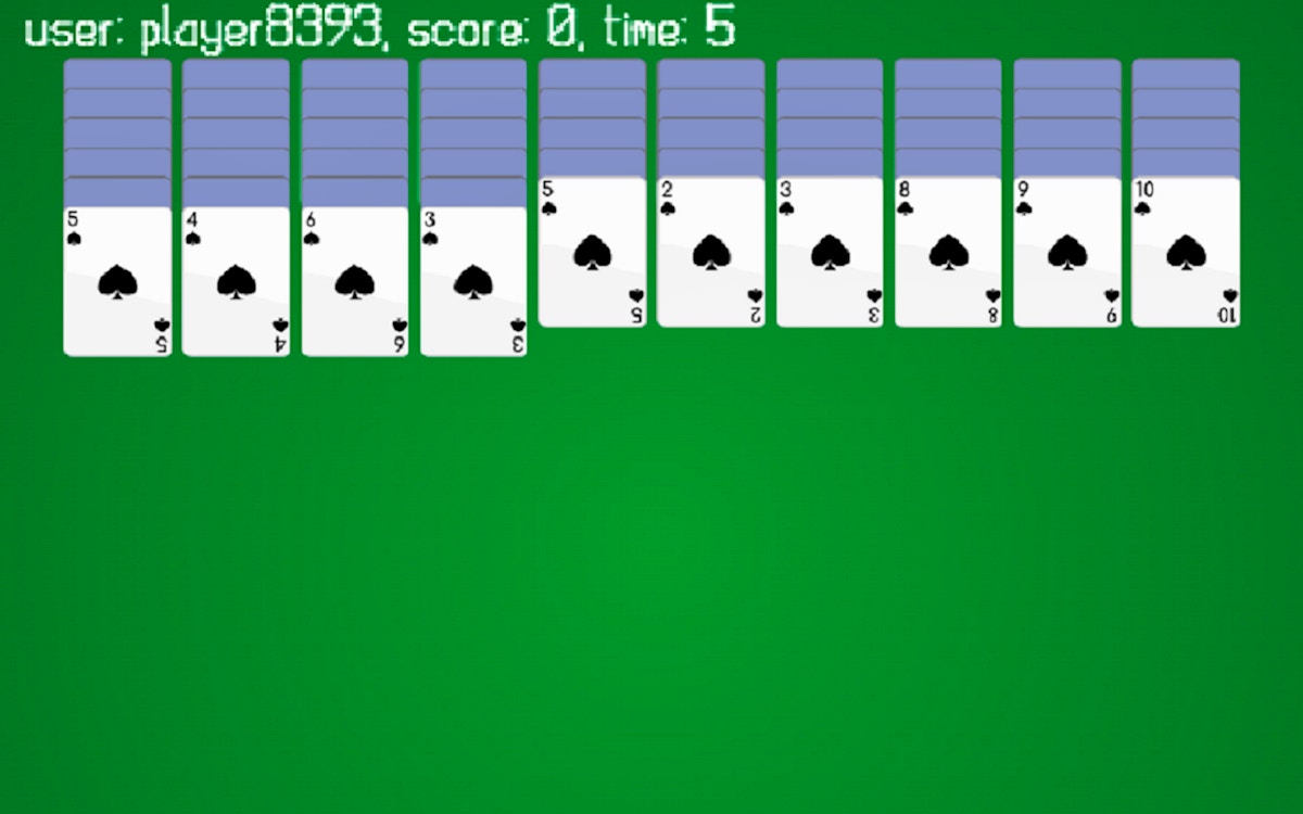Spider Solitaire Classic Ver 🕹️ Speel nu op GamePix
