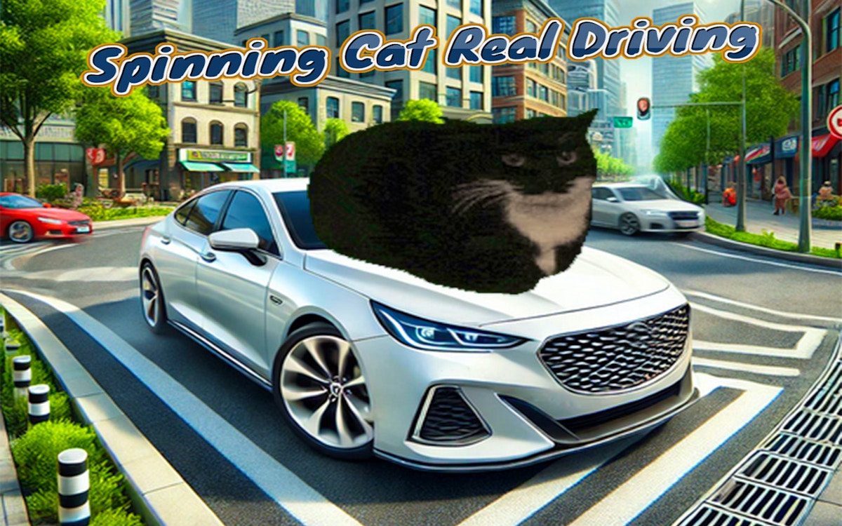 Spinning Cat Real Driving 🕹️ Play Now on GamePix