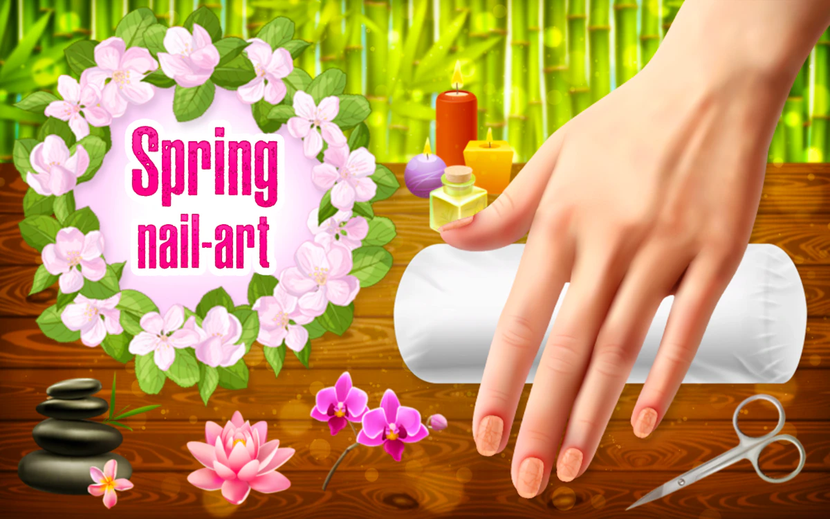 Spring Nail-art 🕹️ Play Now on GamePix