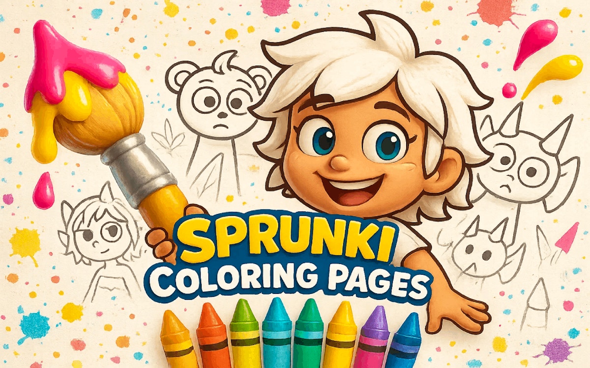 Sprunki Coloring Pages 🕹️ Play Now on GamePix