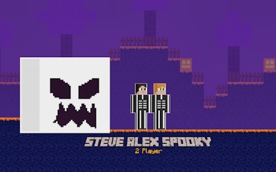 Steve Alex Spooky - 2 Player 🕹️ Pelaa nyt GamePixillä