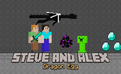 Steve And Alex Dragon Egg 🕹️ Play Now on GamePix