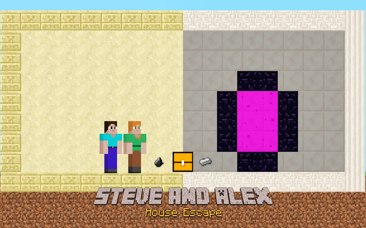 Steve And Alex House Escape 🕹️ Play Now on GamePix