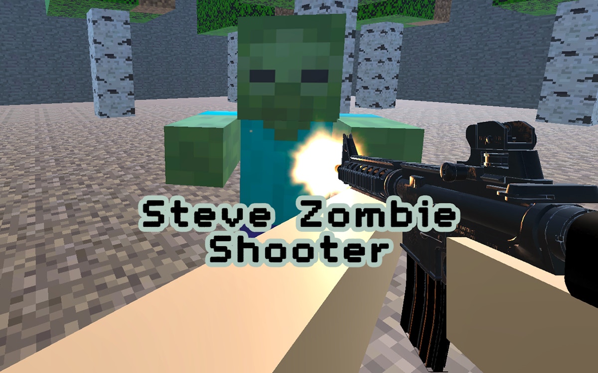 Steve Zombie Shooter 🕹️ Play Now on GamePix