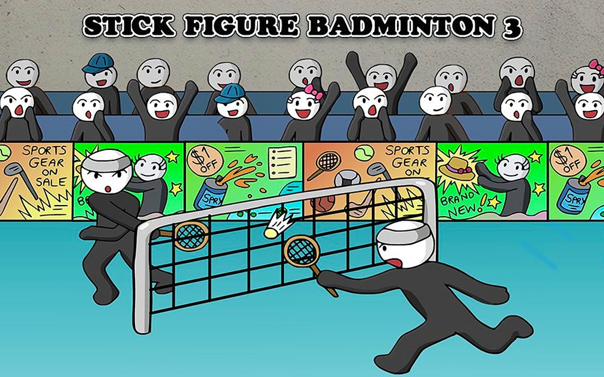 Stick Figure Badminton 3 🕹️ Play Now on GamePix
