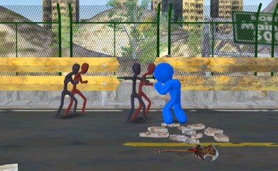 Stickman Fighter 3d: Fists Of Rage 🕹 Gioca Ora su GamePix