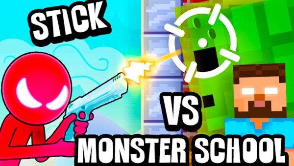 Stickman Vs Monster School 🕹️ Play Now on GamePix